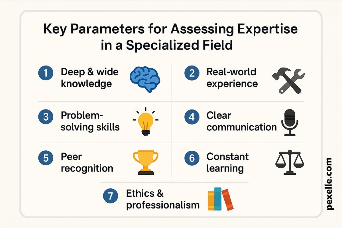 Key Parameters for Assessing Expertise in a Specialized Field – Pexelle